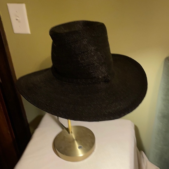 marzi firenze | Accessories | Matzo Firenze Natural Straw Black Hat ...